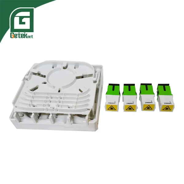 Fiber Terminal box FTTH Box 4 Port Din Rail - Geteknet-Network Cabling ...