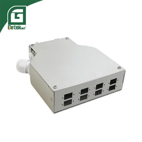 Fiber Patch Panel Unloaded 6/8 Port Fiber Optic Terminal DIN Rail Box ...