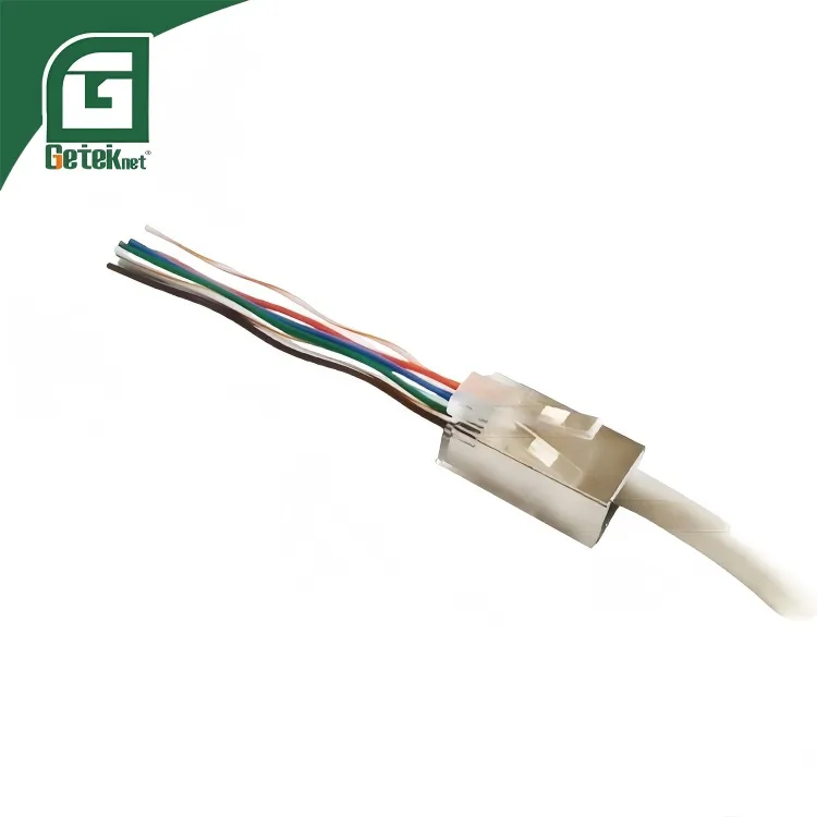 RJ45 Connector 8P8C Cat6 Cat6A FTP Pass Though Modular Plug - Geteknet ...