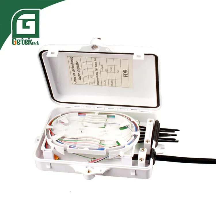 FTTH Outdoor Optic Fiber Box IP65 4 6 Core Optical Distribution Box ...