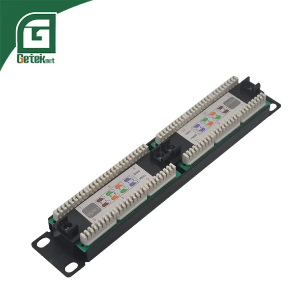 Patch Panel 10 Inch 1U UTP Keystone CAT5E CAT6 CAT6A 12 Port - Geteknet ...