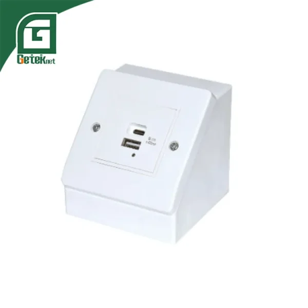 Back Box UK Type 45° - Geteknet-Network Cabling Solution Manufacturer