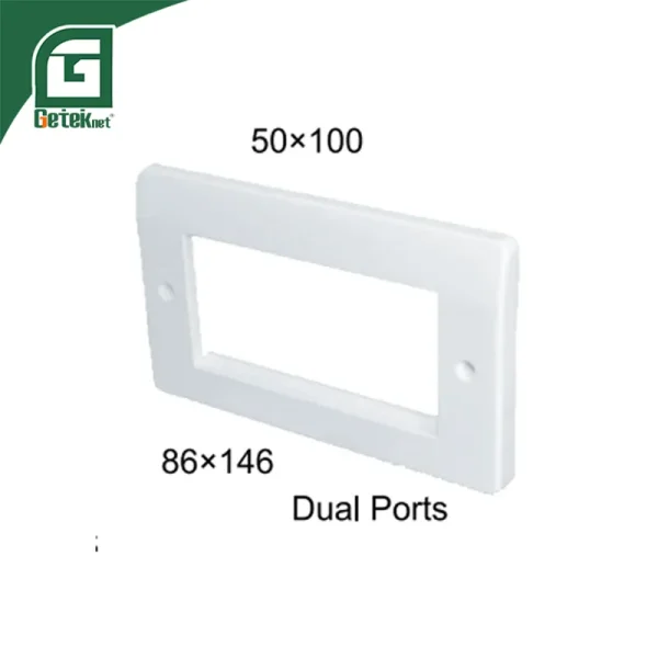 Face Plate UK Type Single Port Dual Ports - Geteknet-Network Cabling ...