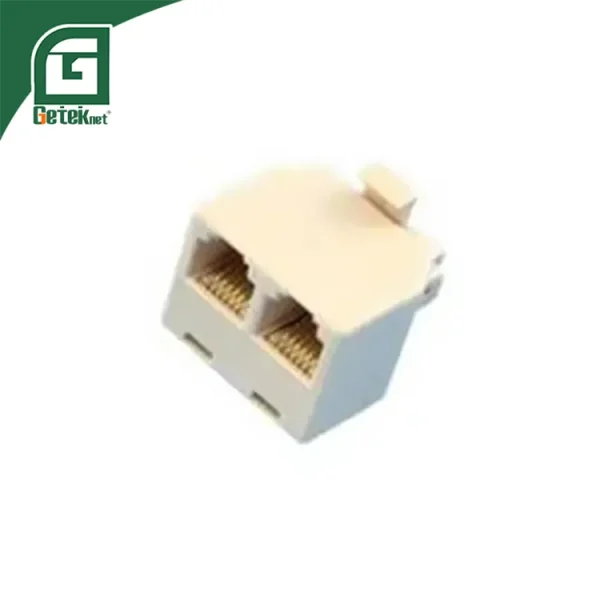 RJ45 Coupler 1 Plug to 2 Female Rj45 Cable Extension Adapter USA-socket ...