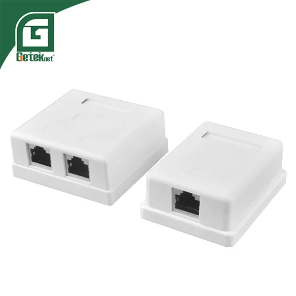 1 Port 2 Port Network Surface Mounting Box FTP - Geteknet-Network ...